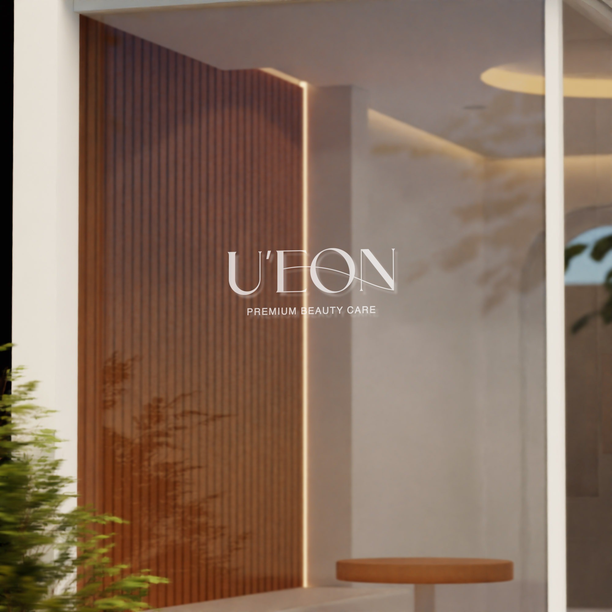 UEON, 프리미엄 토탈 뷰티샵 로고 디자인, 로고 디자인 포트폴리오 - 크몽