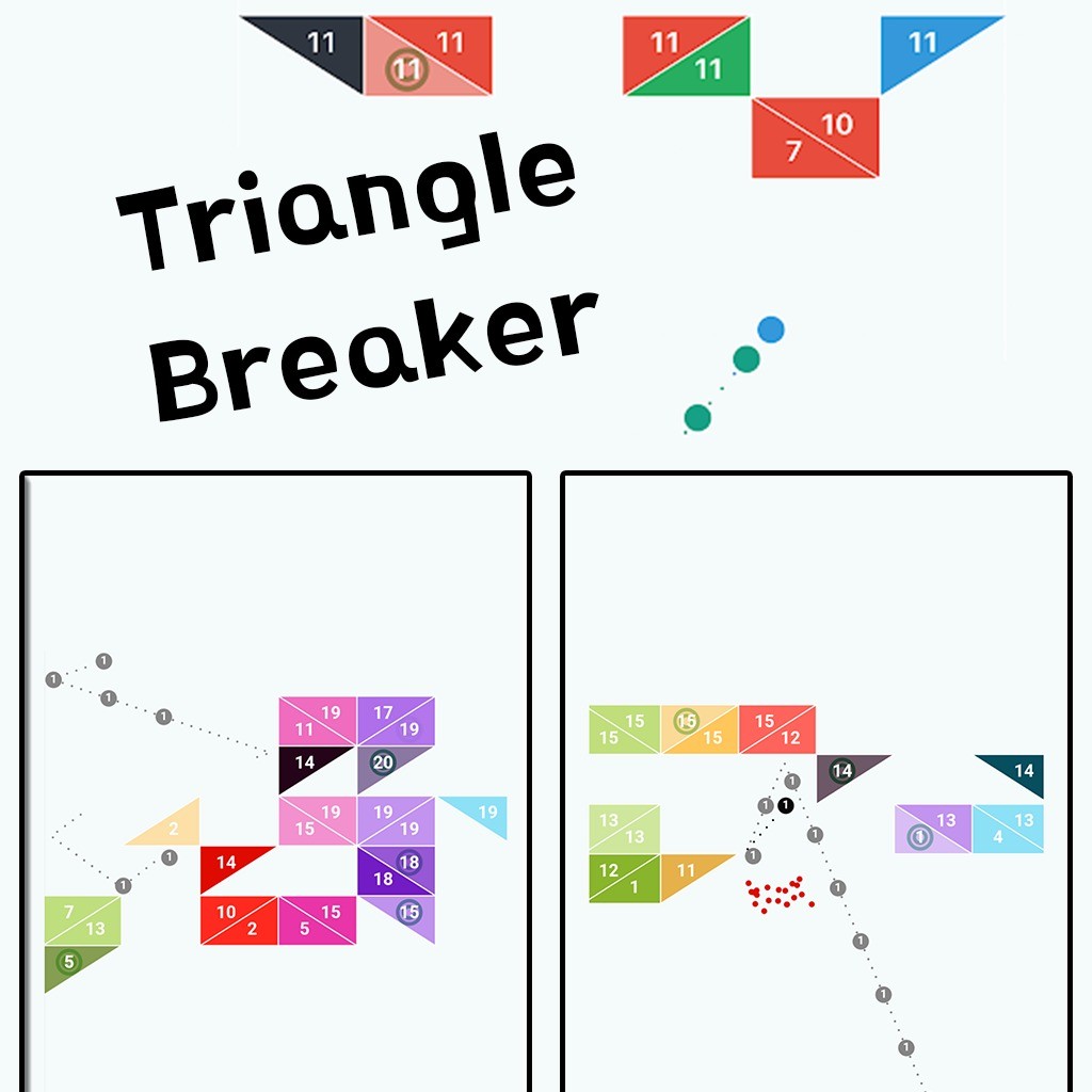 Triangle Breaker #플러터 #Flutter, 앱 포트폴리오 - 크몽