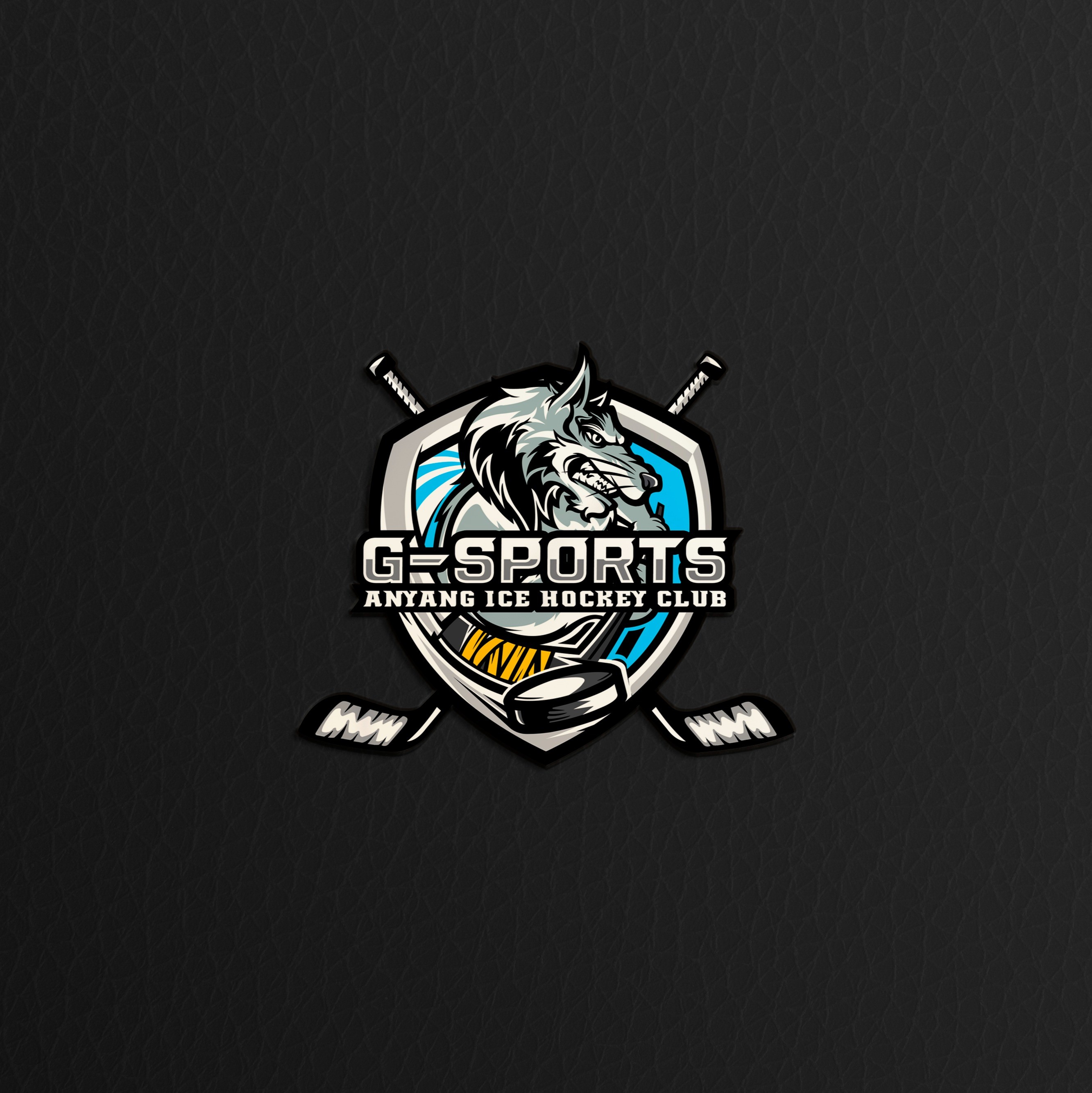 G-SPORTS 안양 WOLVES 아이스하키팀 엠블럼 디자인, 로고 디자인 포트폴리오 - 크몽