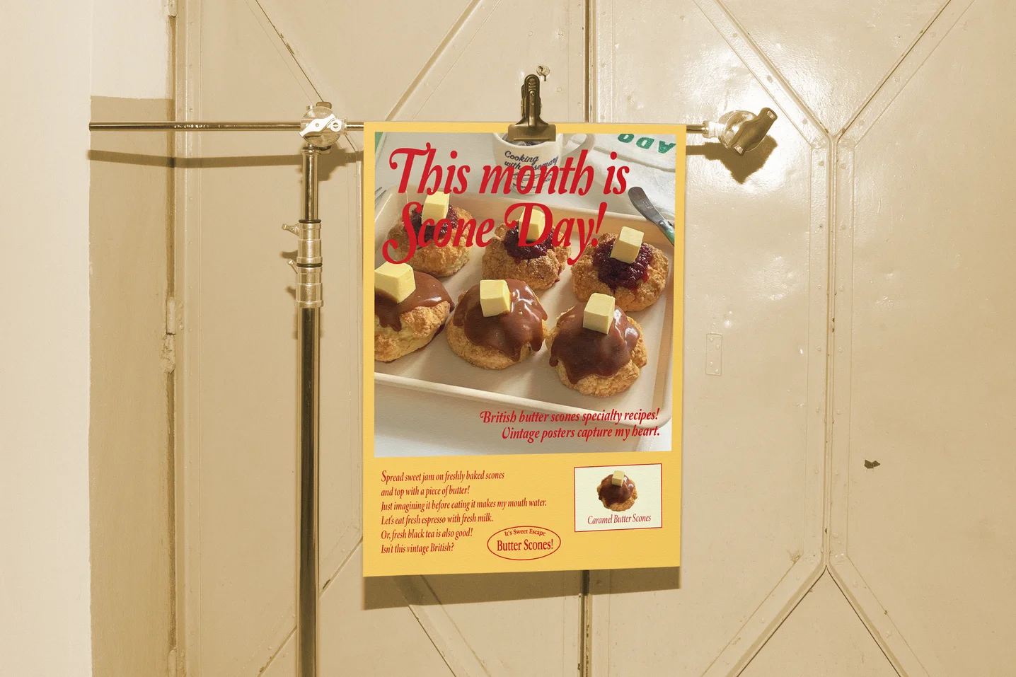 Vintage Scone Poster, 전단지·포스터·인쇄물 포트폴리오 - 크몽