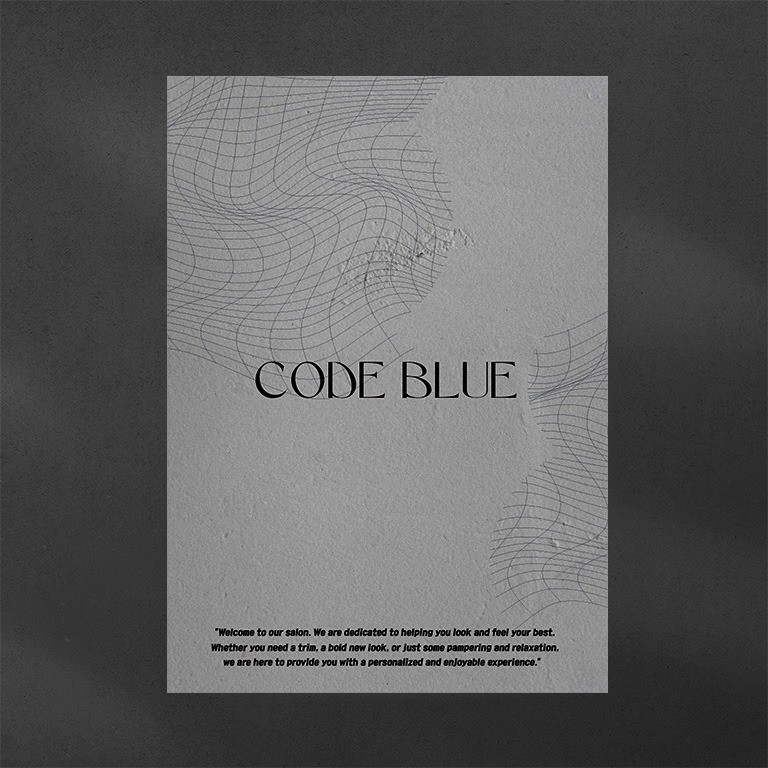 CODE BLUE POSTER, 전단지·포스터·인쇄물 포트폴리오 - 크몽