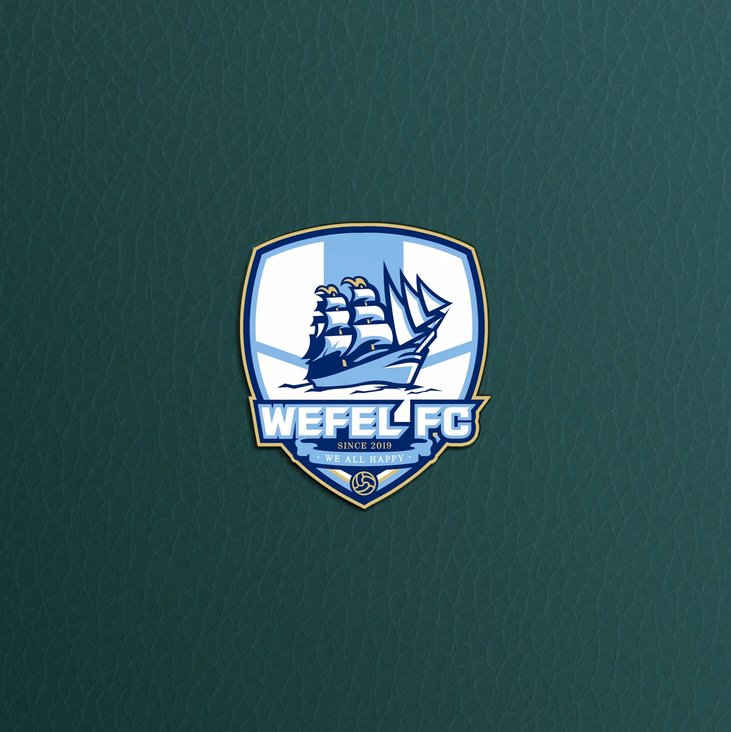 WEFEL FC 축구팀 / 축구교실 엠블럼 디자인, 로고 디자인 포트폴리오 - 크몽