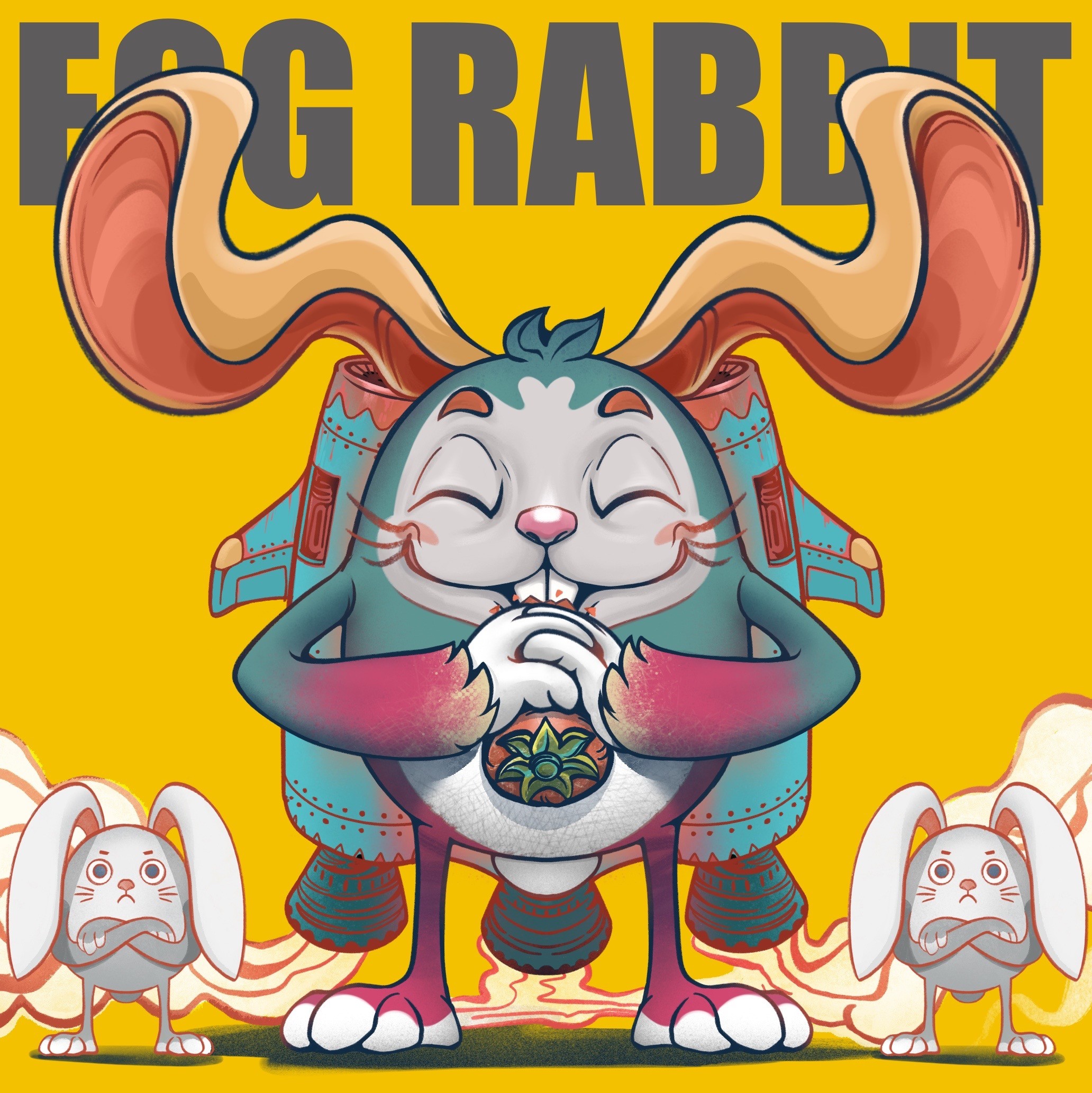 EGG RABBIT CHARACTER DESIGN for NFT, NFT아트 포트폴리오 - 크몽