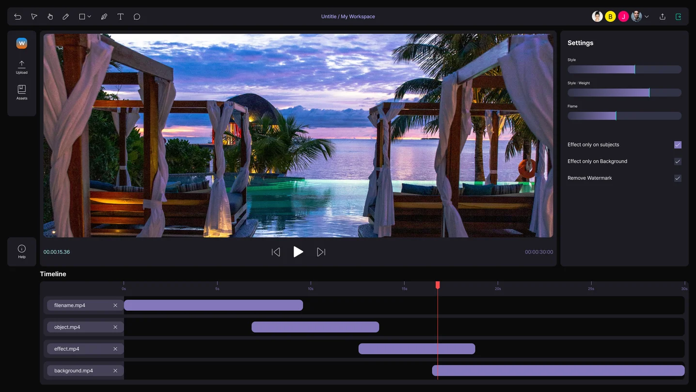 LUMEN Editor UI/UX Design, 앱·모바일 UI·UX 포트폴리오 - 크몽