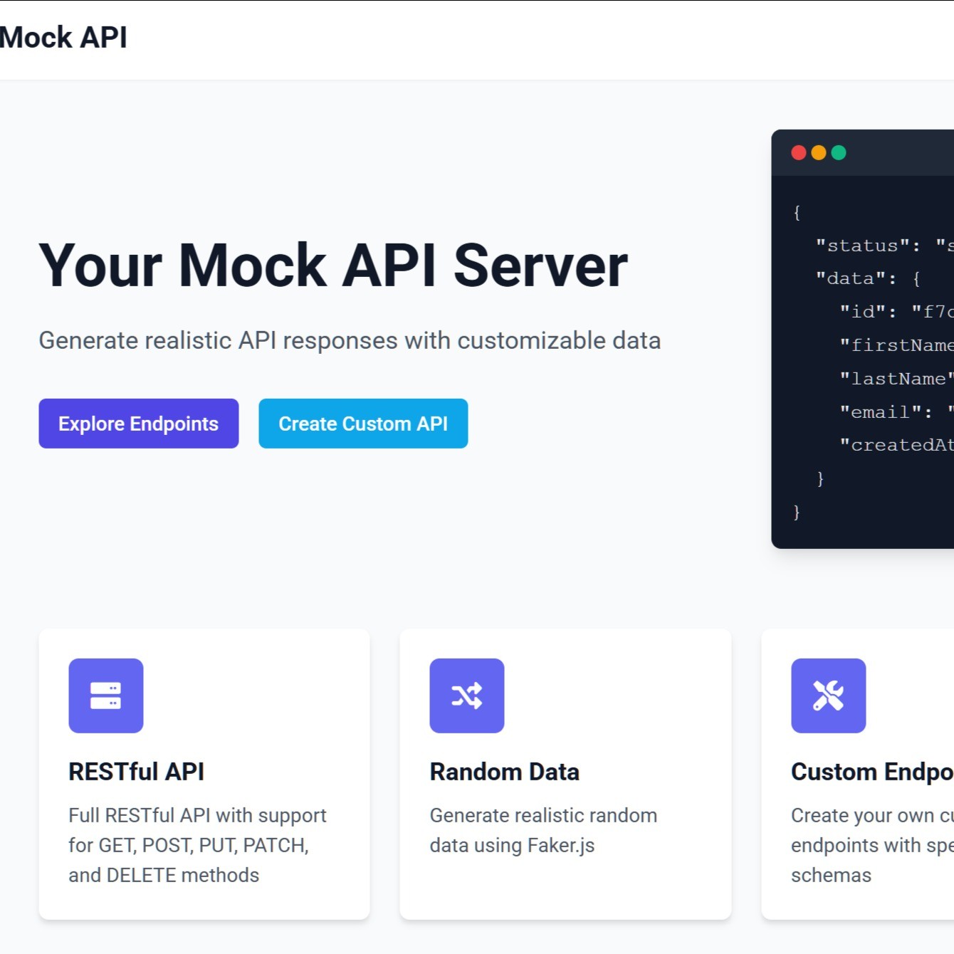 프로그래머 API테스트를 위한 사이트 개발, 홈페이지 신규 제작 포트폴리오 - 크몽