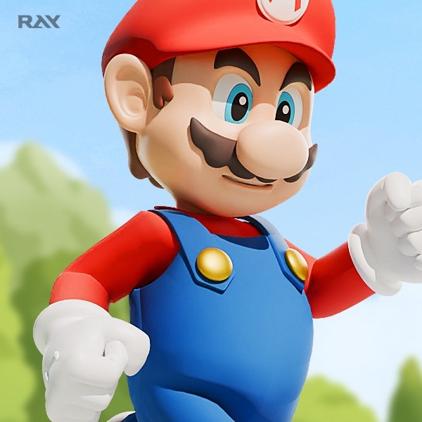 3D모델링｜슈퍼마리오 캐릭터 마리오, 루이지 모델링, 3D 캐릭터·피규어 포트폴리오 - 크몽