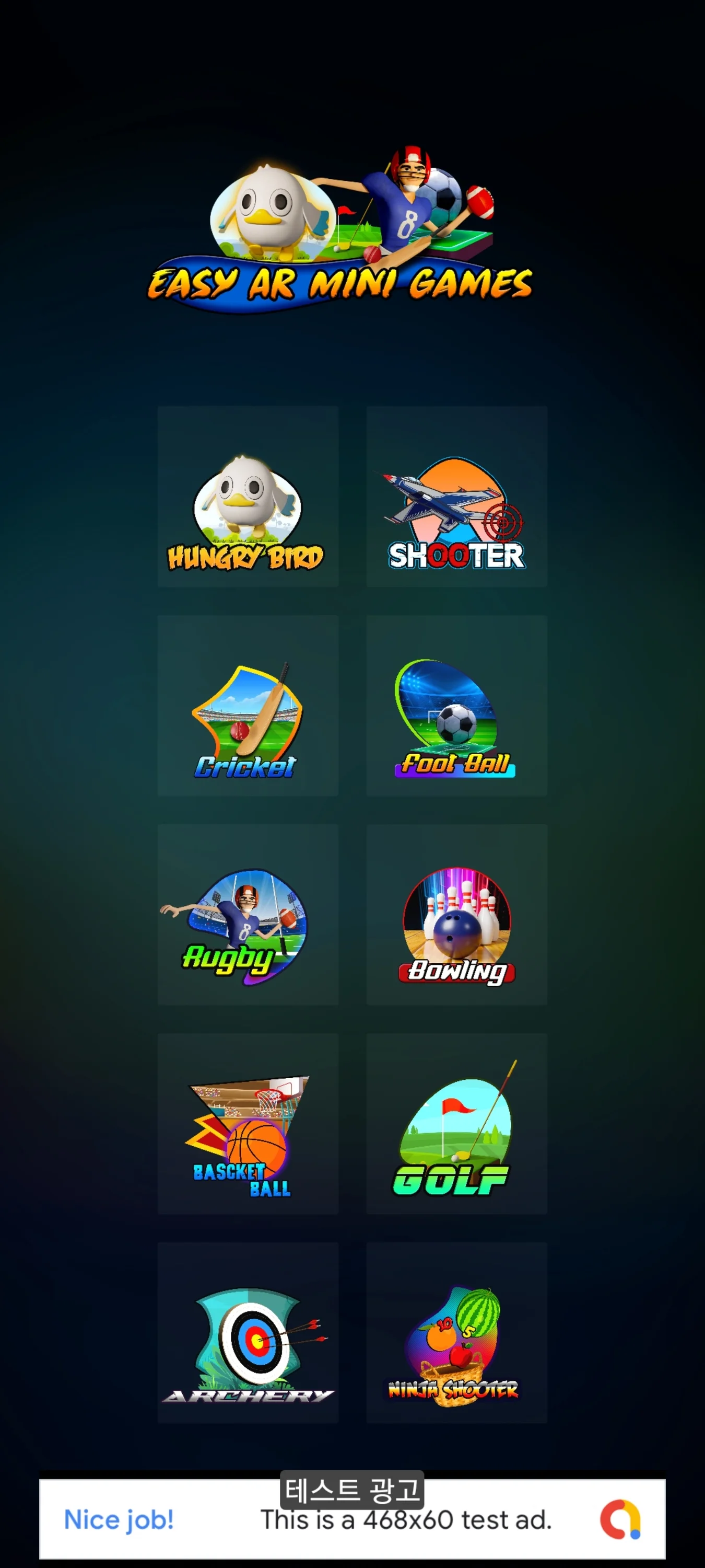 AR MINI GAMES PACK, 게임·AR·VR 포트폴리오 - 크몽