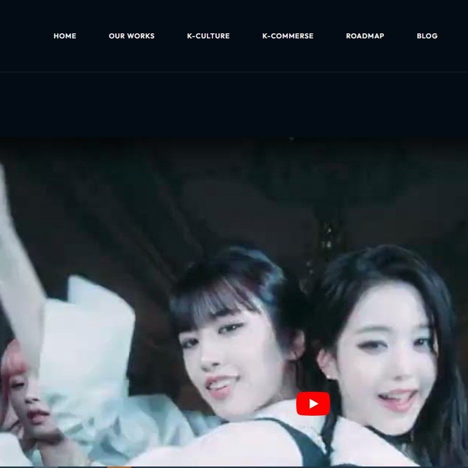 KPOPWORLD 워드프레스 원페이지 홈페이지, 워드프레스 포트폴리오 - 크몽