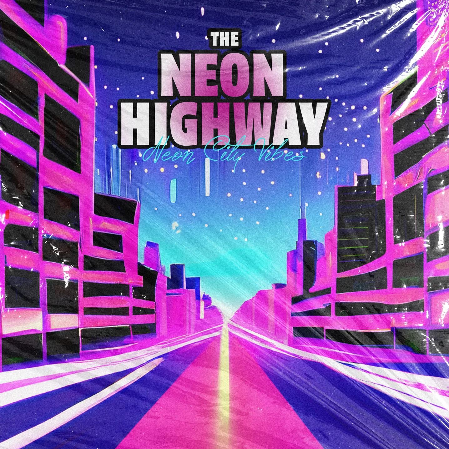 "The Neon Highway" 앨범표지 앨범아트 앨범자켓 앨범커버 아트워크, 앨범커버 포트폴리오 - 크몽