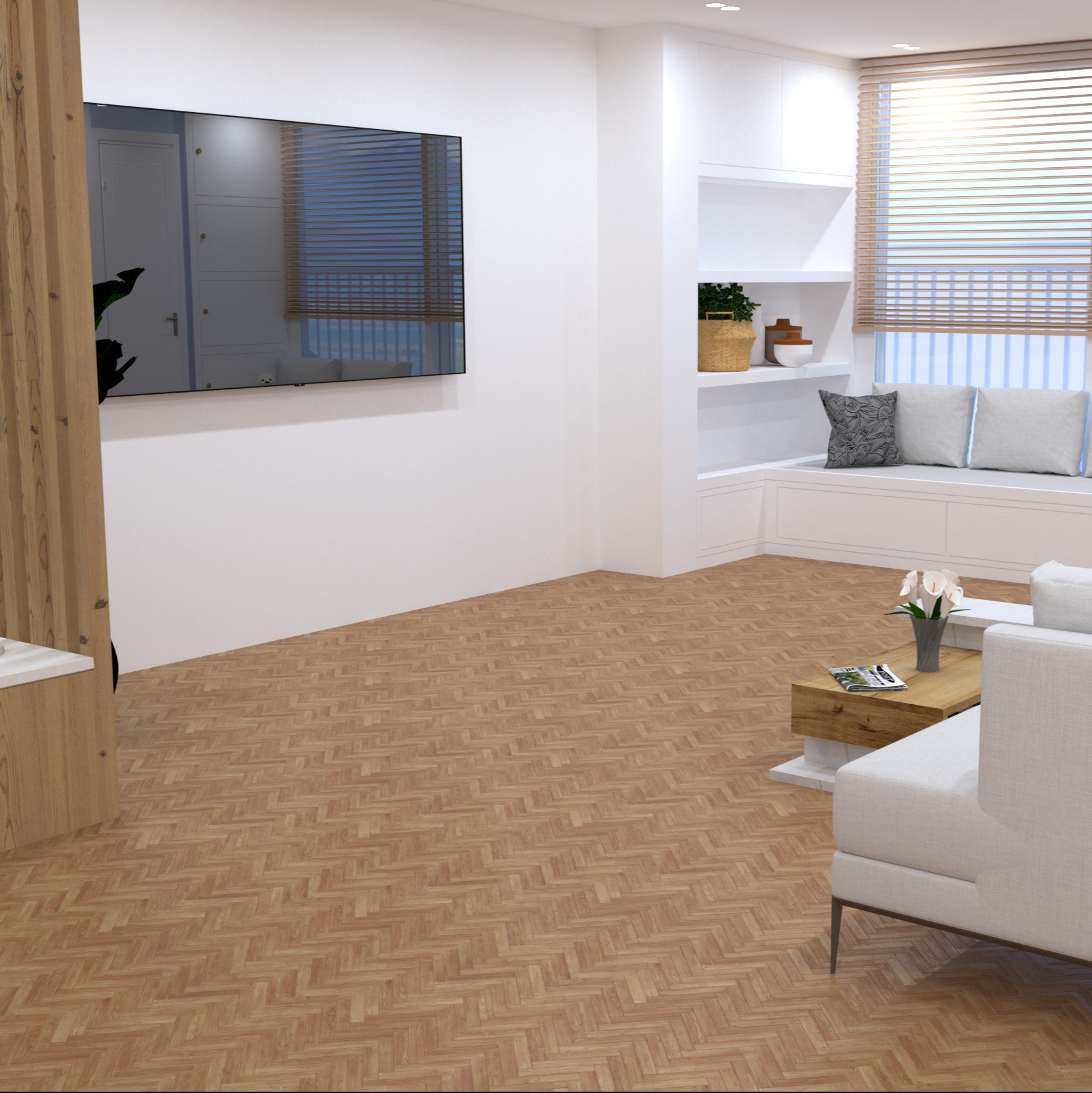 [디자인온]아파트_32py 화이트&우드 인테리어, 도면 제작·수정 포트폴리오 - 크몽