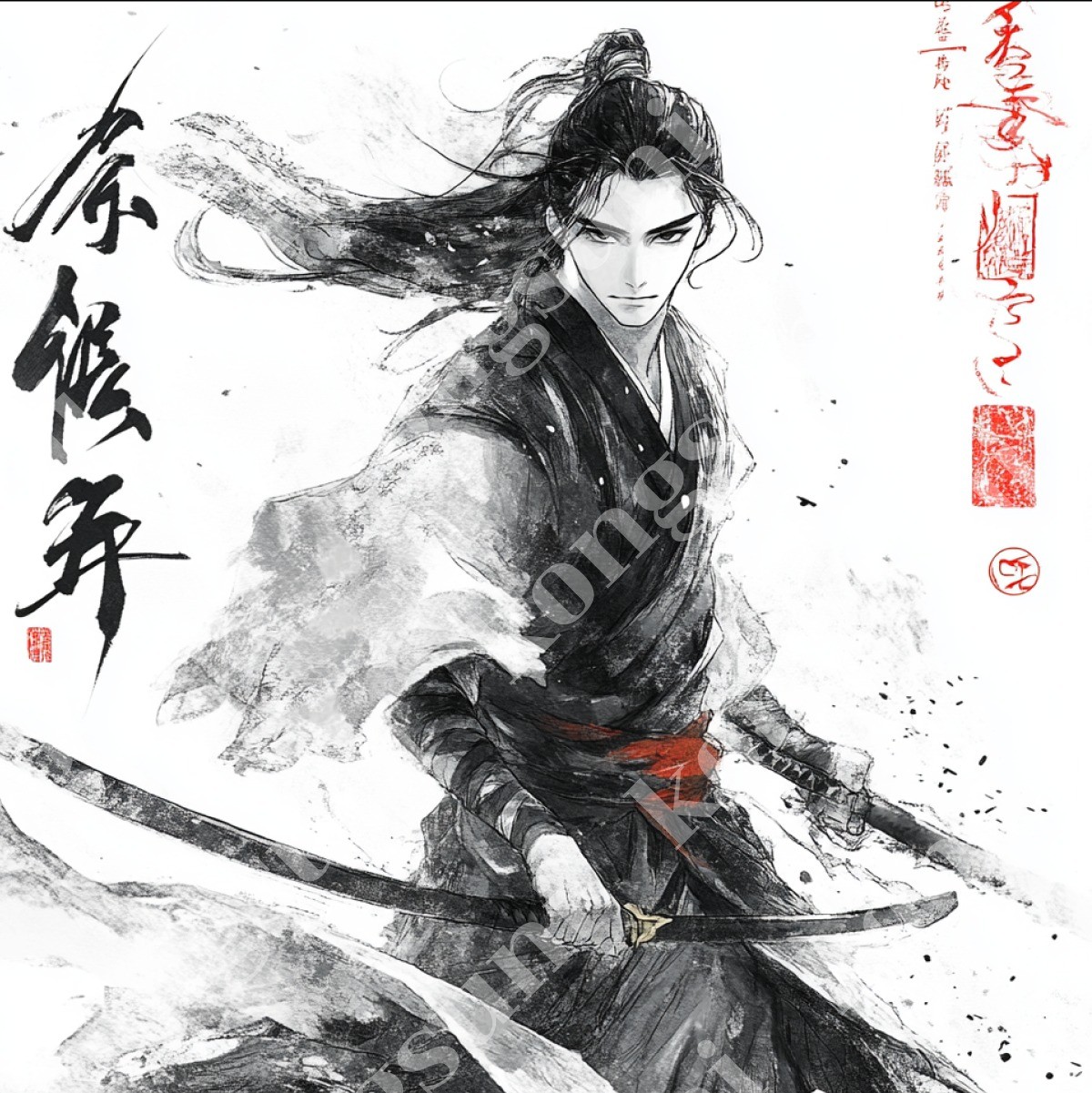 무협 웹소설 웹툰 표지, AI 디자인 포트폴리오 - 크몽