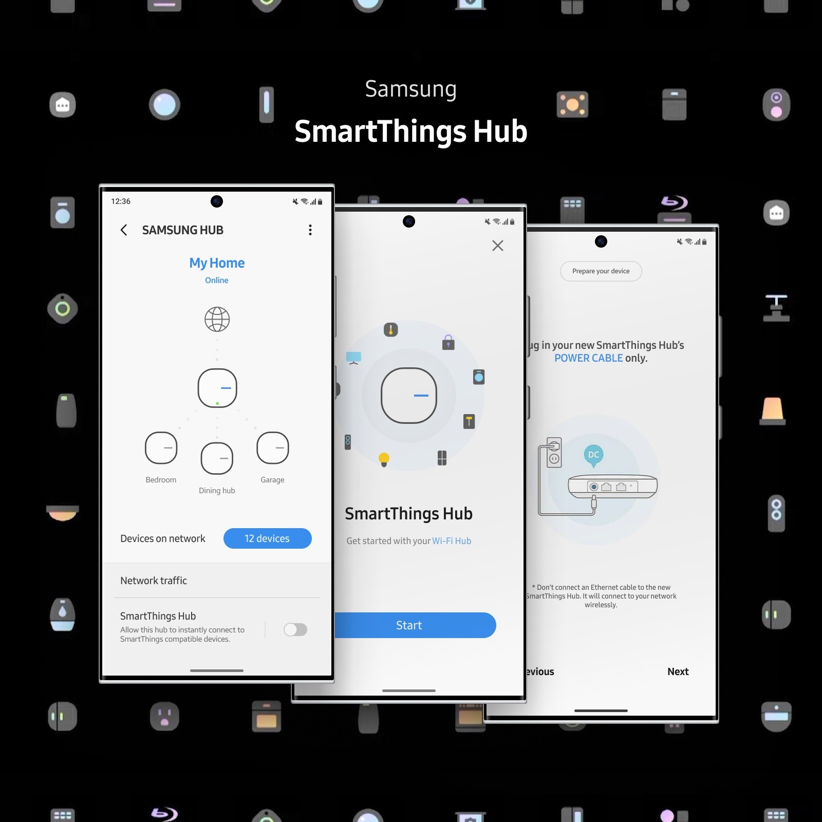 [Samsung] SmartThings Hub UX/UI, 앱·모바일 UI·UX 포트폴리오 - 크몽