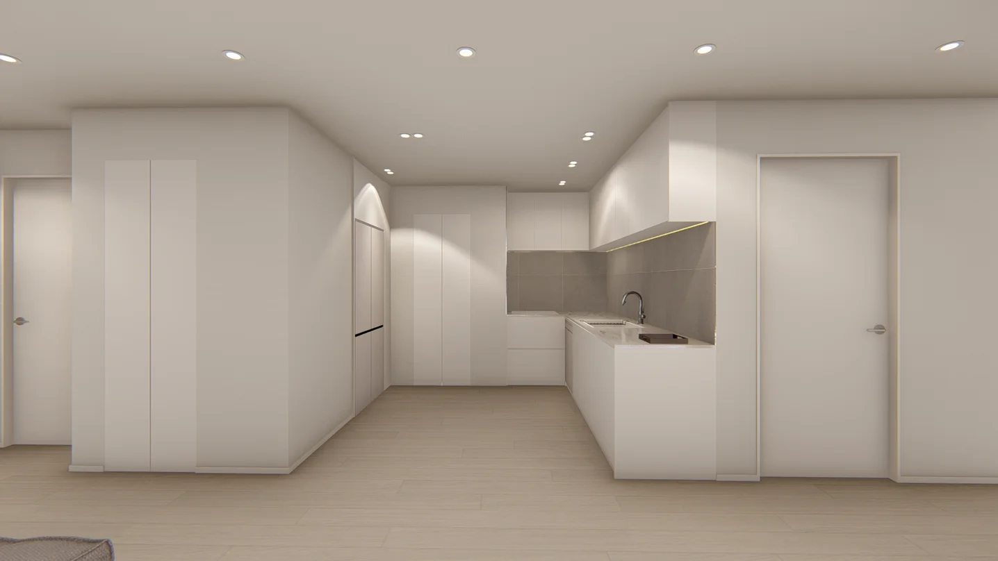 [주거] 아파트 30py 내부공간 3D 투시도, 3D 공간 모델링 포트폴리오 - 크몽