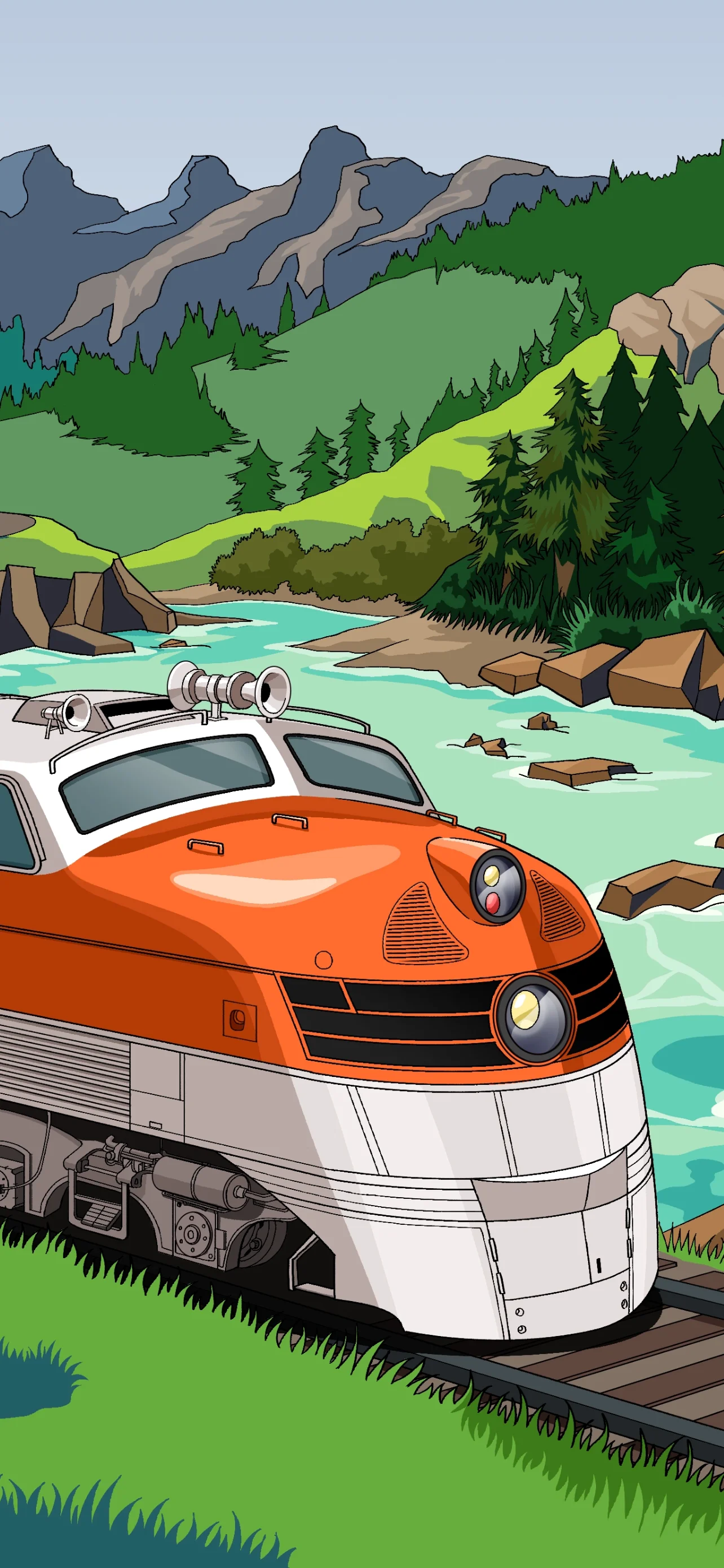 zepher train, 일러스트 포트폴리오 - 크몽