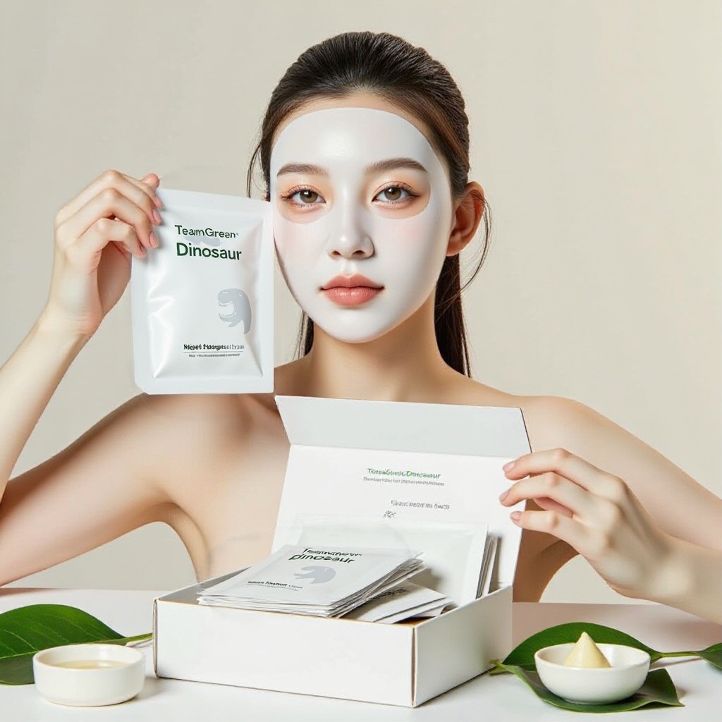 a sheet mask packet & model, AI 디자인 포트폴리오 - 크몽