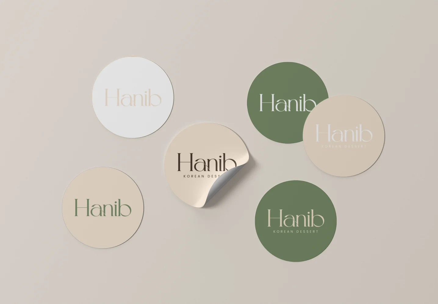 한닙(Hanib)｜떡 디저트 전문점(korean rice cake shop), 로고 디자인 포트폴리오 - 크몽