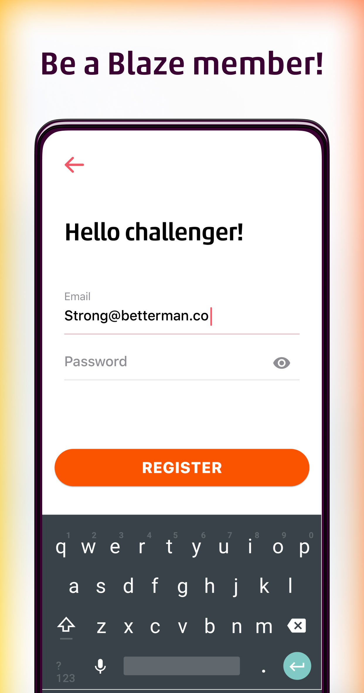 Blaze Mobile challenges app iOS/Android, 웹·모바일앱 기획 포트폴리오 - 크몽