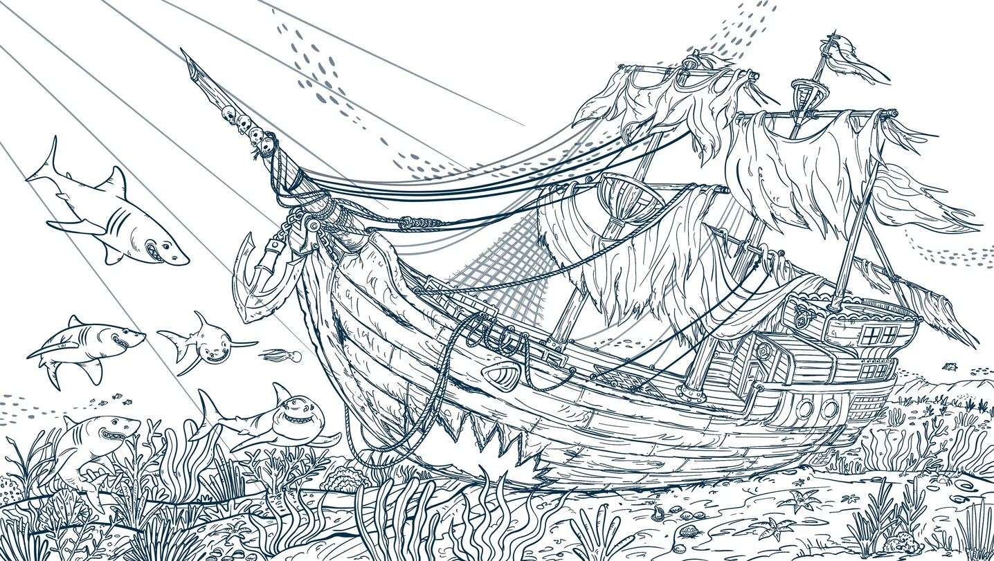 MOBY SHARKZ NFT, 일러스트 포트폴리오 - 크몽