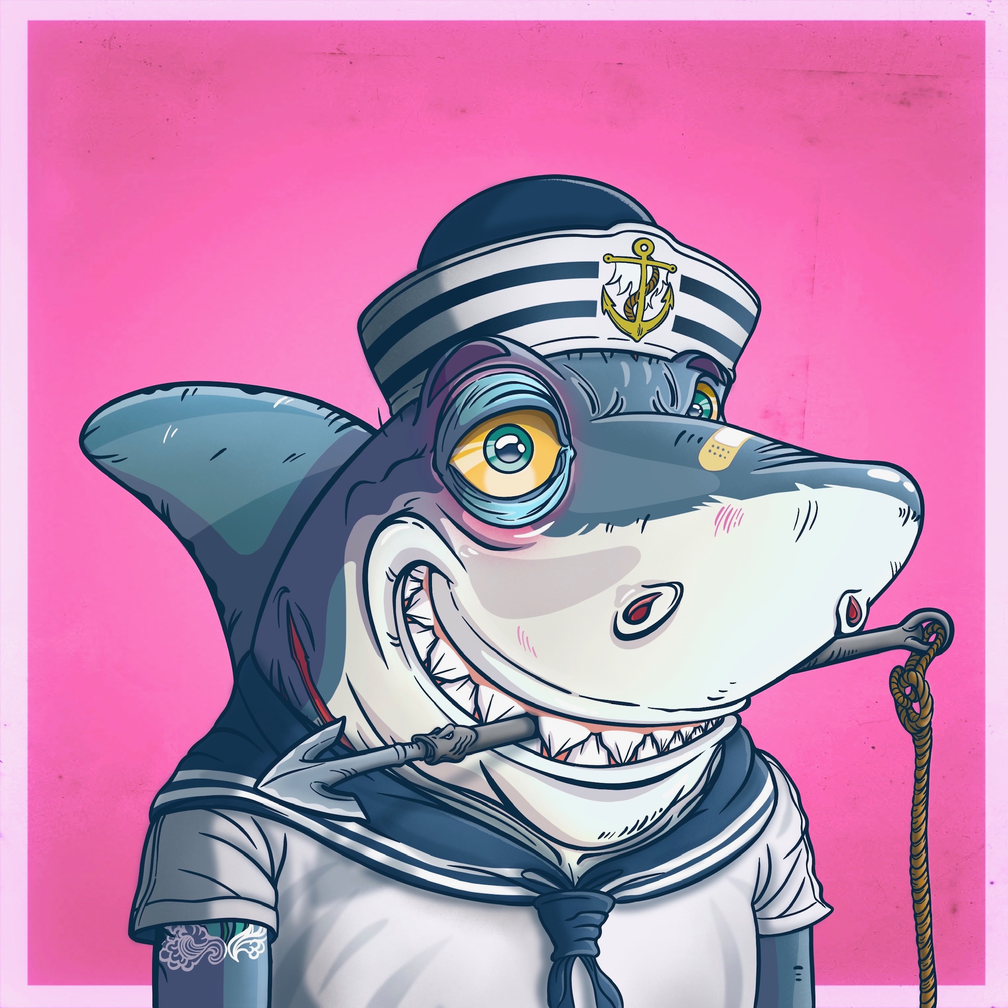 MOBY SHARKZ NFT, NFT아트 포트폴리오 - 크몽