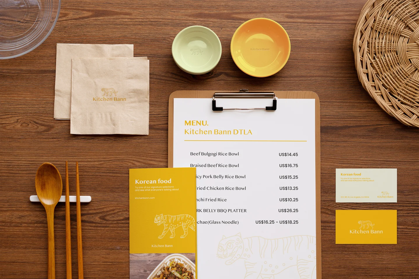 Kitchen Bann｜한식 레스토랑, 로고 디자인 포트폴리오 - 크몽