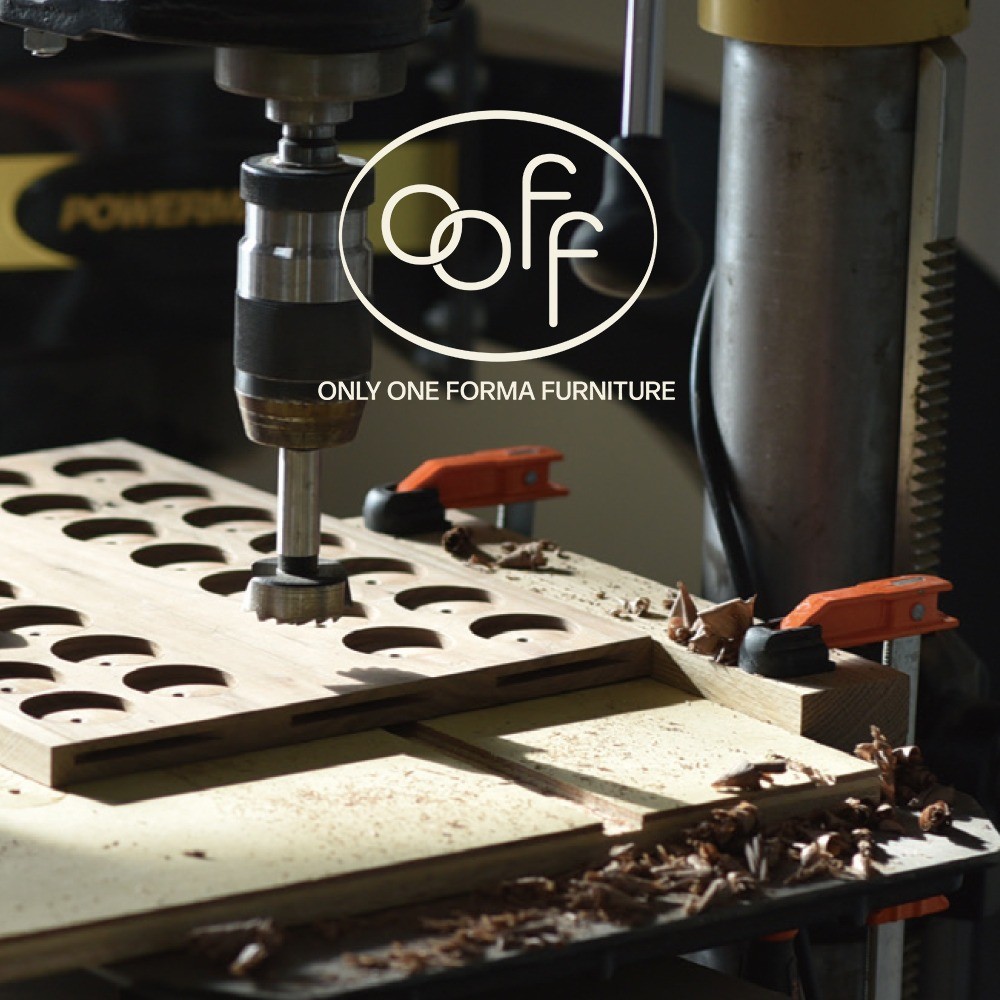 수제 원목 가구 브랜드 ooff 로고 디자인, 로고 디자인 포트폴리오 - 크몽