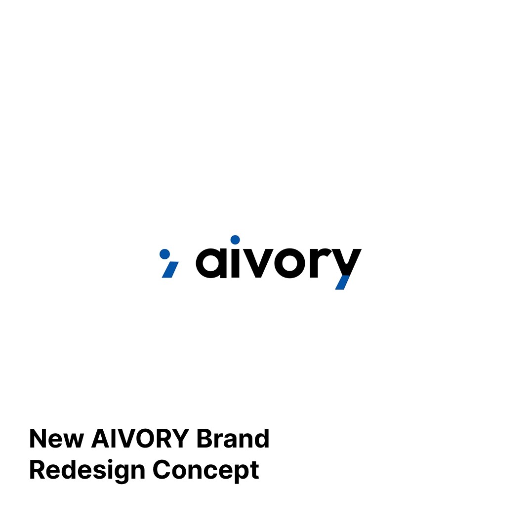 인공지는 추천검색솔루션 AIVORY 리디자인, 로고 디자인 포트폴리오 - 크몽