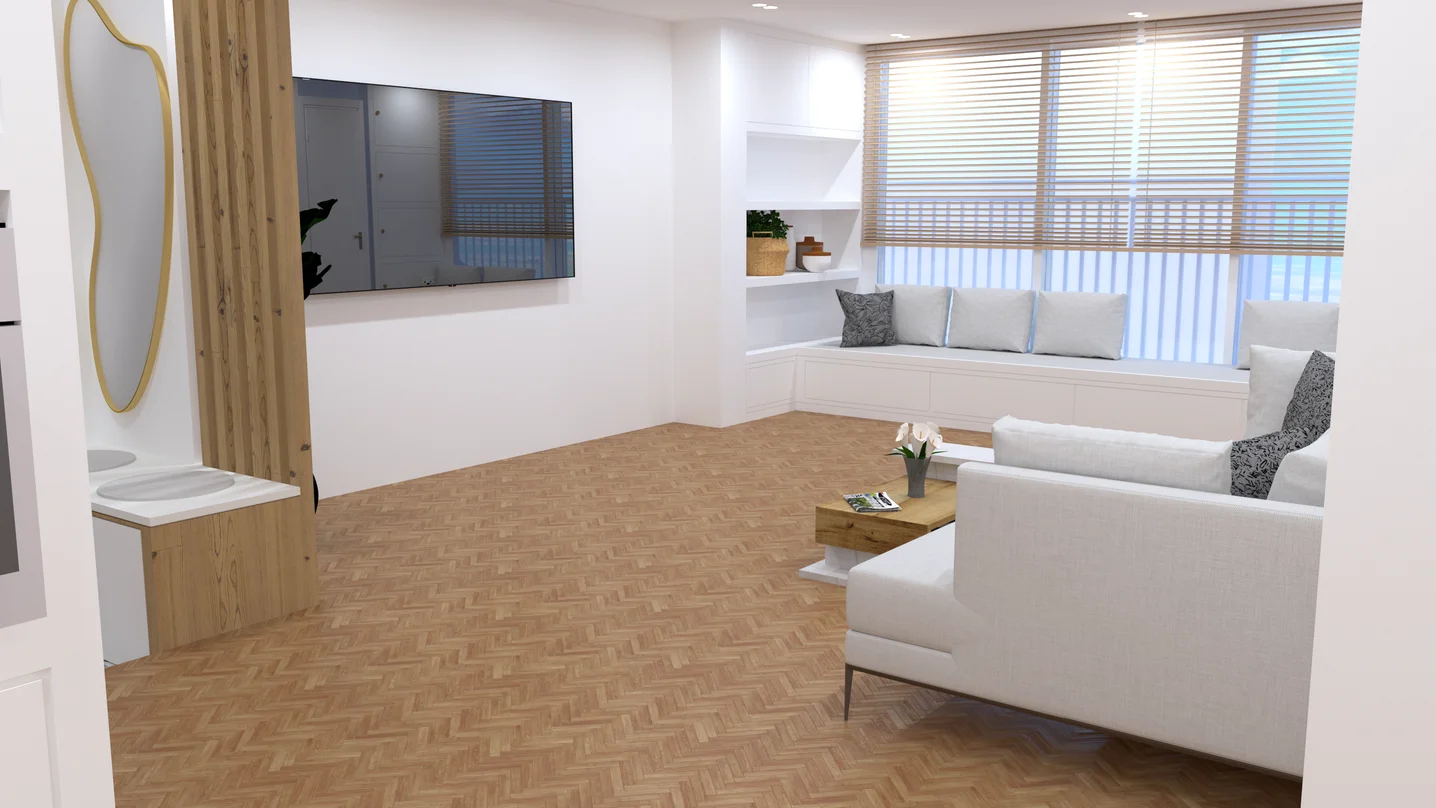 [디자인온]아파트_32py 화이트&우드 인테리어, 도면 제작·수정 포트폴리오 - 크몽