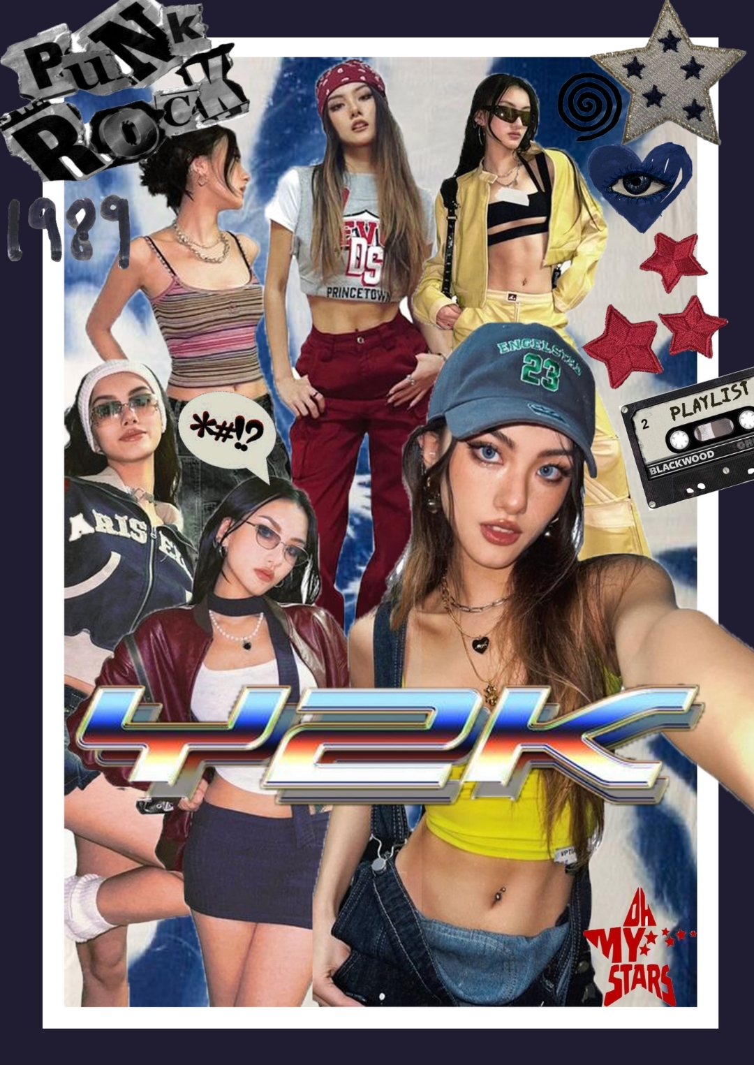 Y2K를 스타일화한 컨셉맵+이미지맵, 웹 UI·UX 포트폴리오 - 크몽