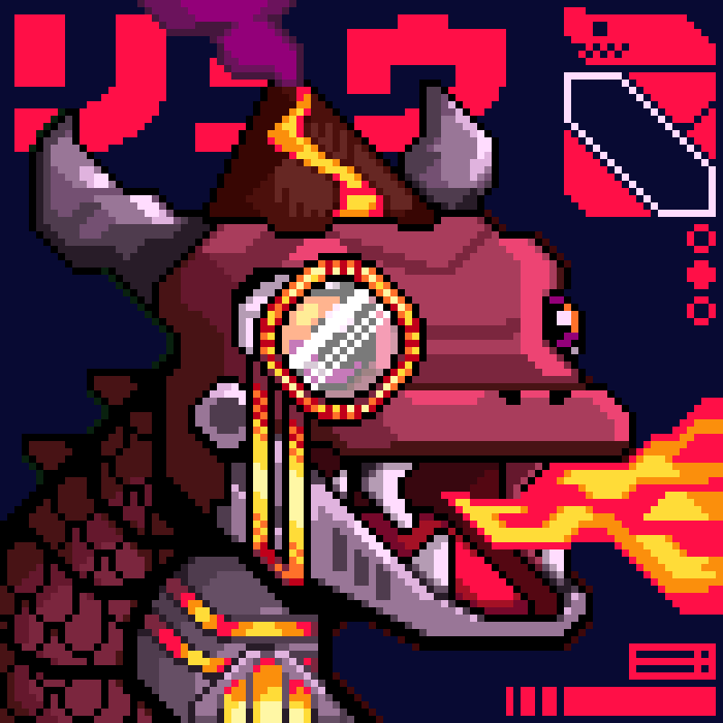 kawaii dragon nft 픽셀아트, NFT아트 포트폴리오 - 크몽