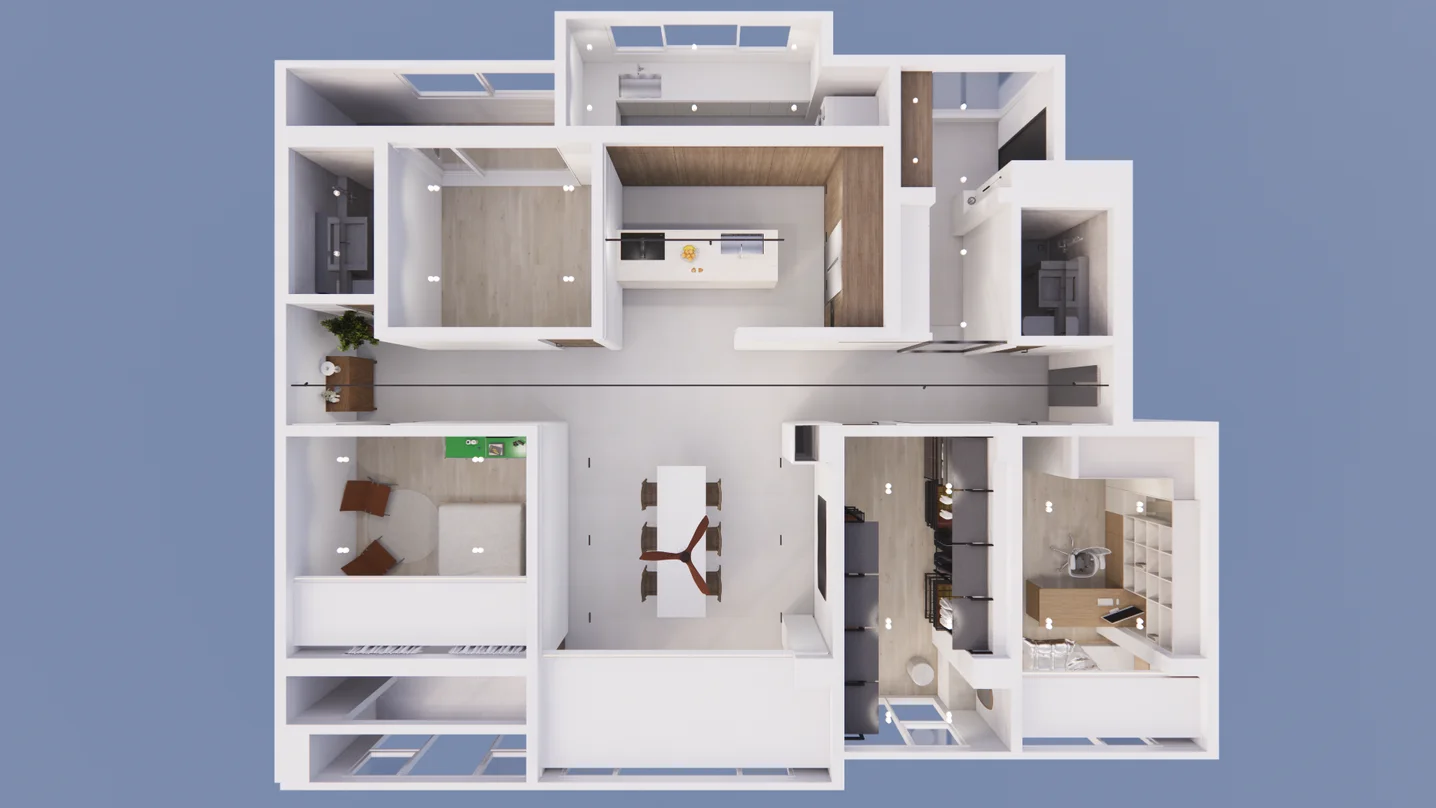 아파트 디자인 시안 (40py), 3D 공간 모델링 포트폴리오 - 크몽