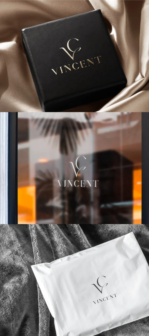 VINCENT | 의류 브랜드 BI 디자인, 로고 디자인 포트폴리오 - 크몽