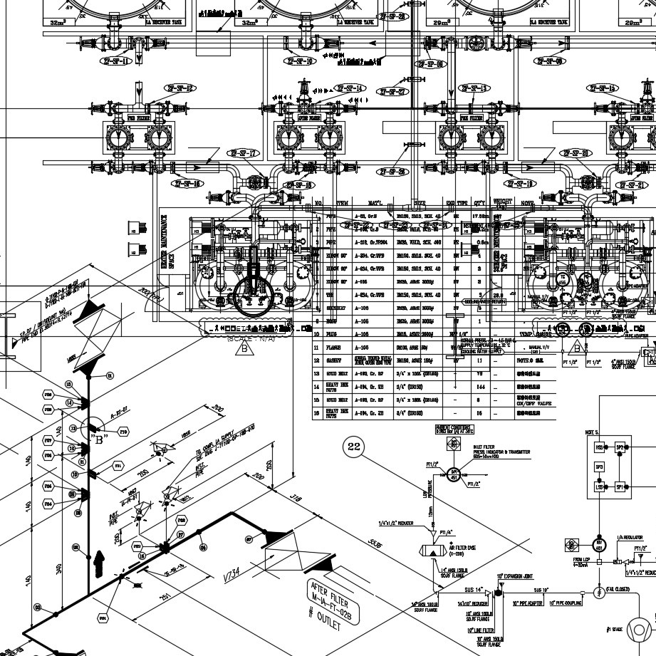 Piping Plan, ISO Dwg, P&ID, 3d Modeling, 도면 제작·수정 포트폴리오 - 크몽