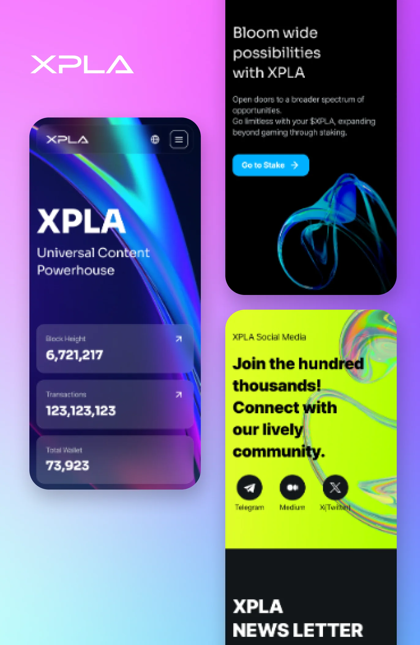 [컴투스홀딩스] XPLA, 홈페이지 신규 제작 포트폴리오 - 크몽