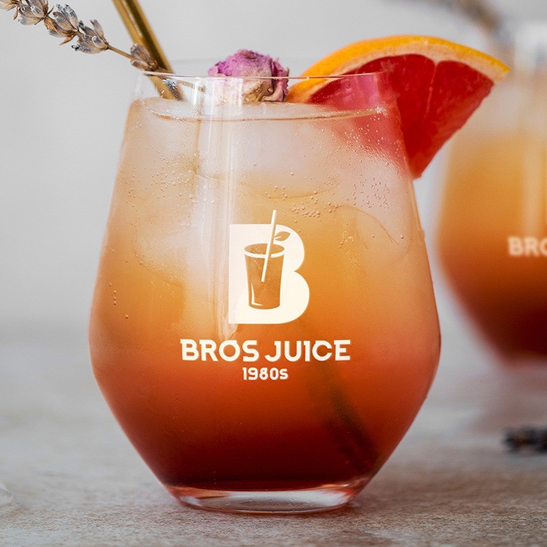 BROS JUICE 1980s 로고디자인, 로고 디자인 포트폴리오 - 크몽