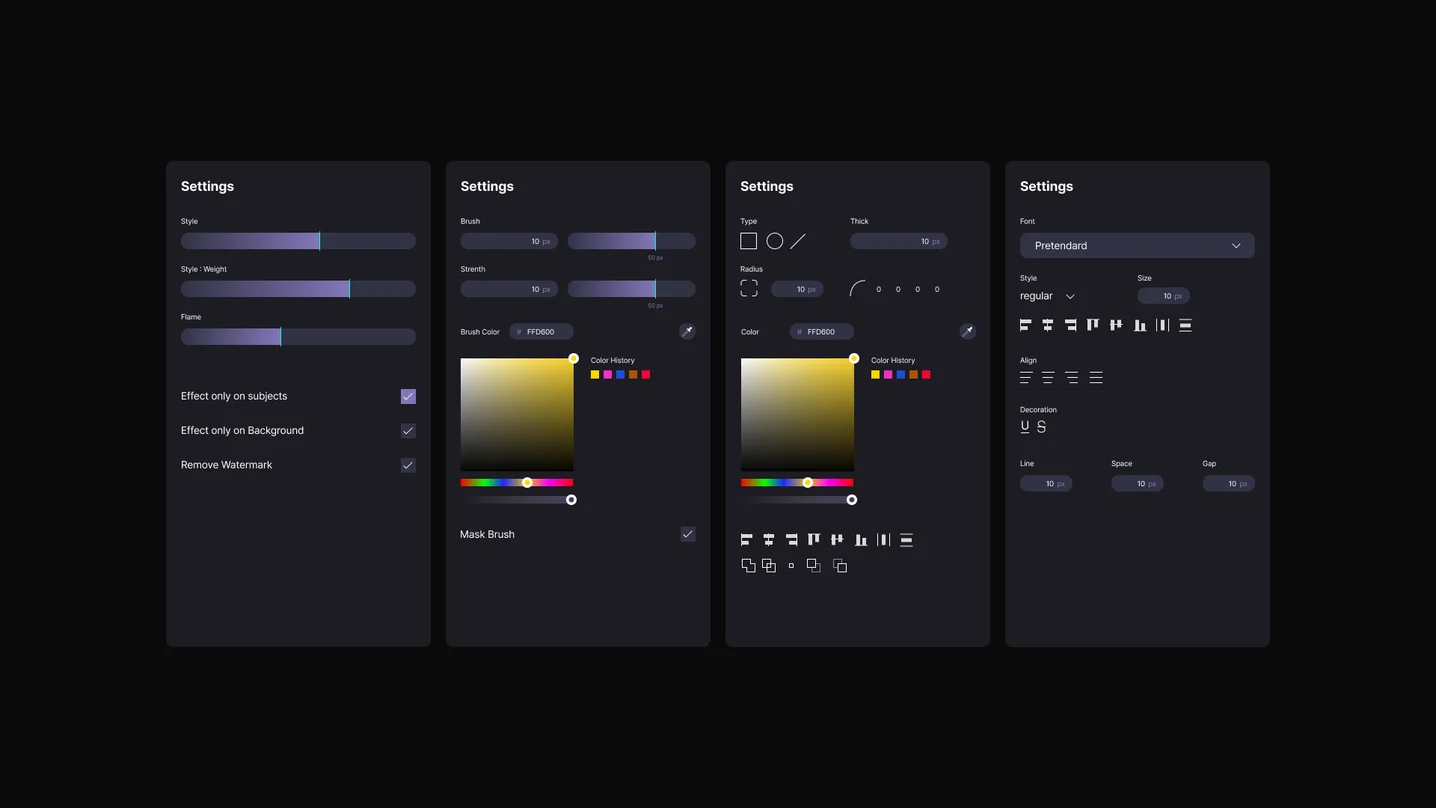 LUMEN Editor UI/UX Design, 앱·모바일 UI·UX 포트폴리오 - 크몽
