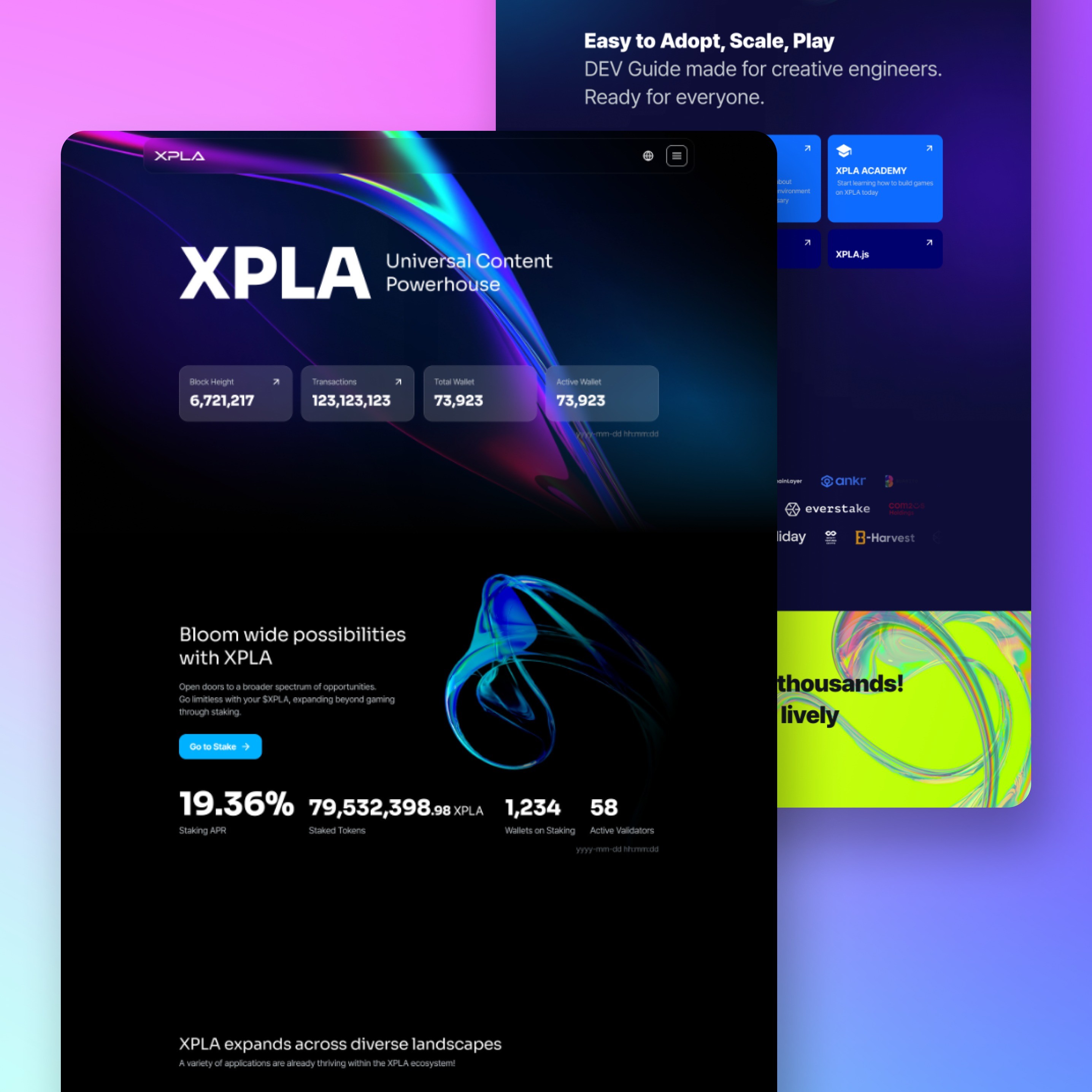 [컴투스홀딩스] XPLA, 홈페이지 신규 제작 포트폴리오 - 크몽