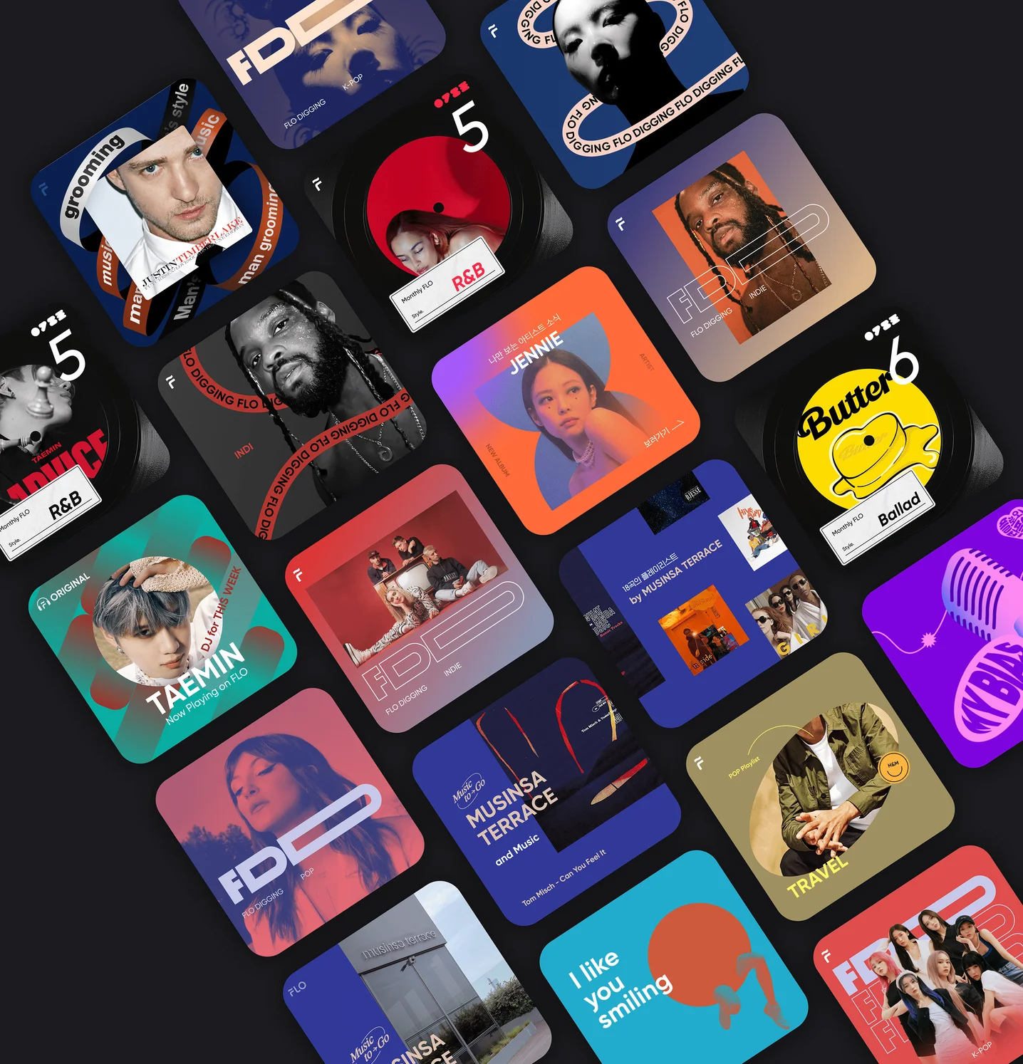 flo music app, 웹 UI·UX 포트폴리오 - 크몽