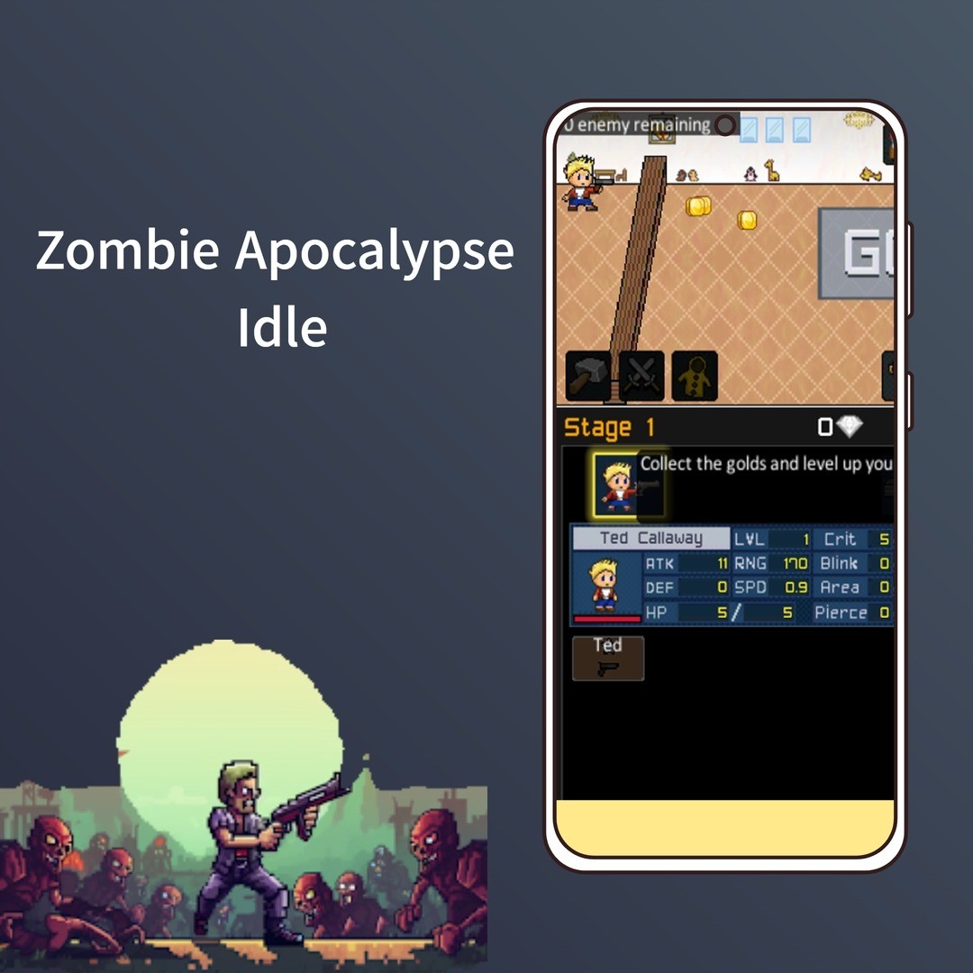 Zombie Apocalypse Idle, 게임∙AR∙VR 포트폴리오 - 크몽